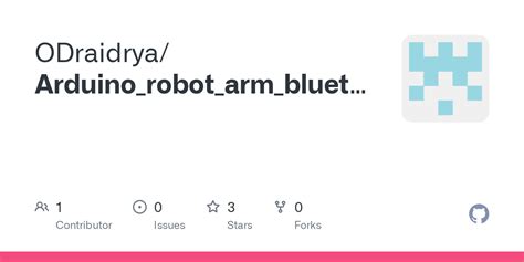 Arduinorobotarmbluetoothrobotarmcontrolspapk At Main · Odraidrya Arduinorobotarmbluetoothrobotarmcontrolspapk At Main · Odraidrya