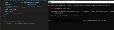 Azure Automation Account With System Assigned Managed Identity · Issue 15919 · Hashicorp