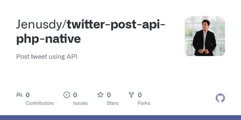 Github Jenusdytwitter Post Api Php Native Post Tweet Using Api