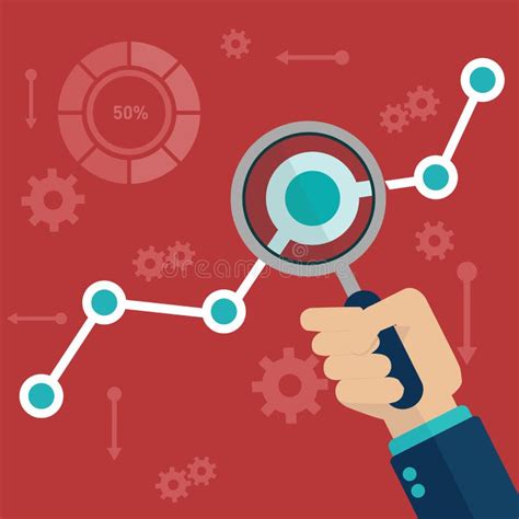 Concept Vector Illustration In Flat Design Style Of Web Analytics
