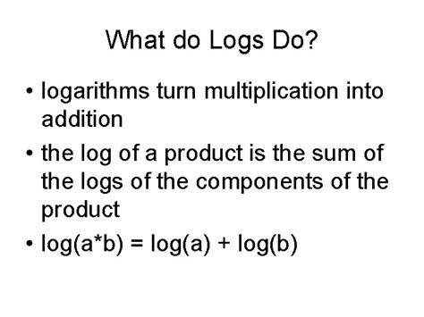 Review Of Logs Appendix To Lab 1 What