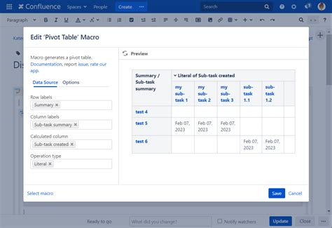 Displaying Epics Subtasks And Duedate In A Table