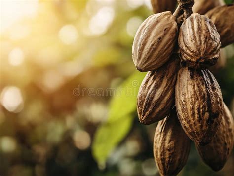 Cocoa Pods With Cocoa Leaf On A White Background Stock Illustration Illustration Of Tropical
