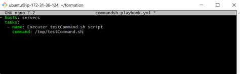 Utilisation Du Module Command Dans Ansible