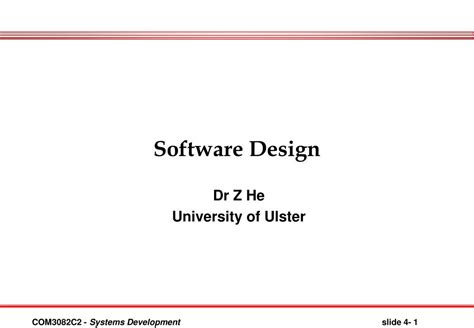 PPT Software Design PowerPoint Presentation Free Download ID