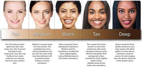 Hair Color Chart For Fair Skin Pe
