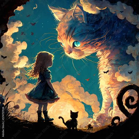 Alice In Wonderland Cat Wallpaper