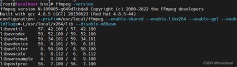 Ffmpeg查看版本报错error While Loading Shared Libraries Libavdeviceso59ffmpeg Error While Loading