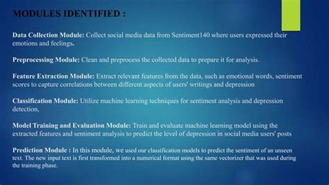 Social Media Sentiment Analysis Fro Depression Detection Using Machine