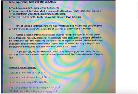 Solved Distance Vs Time Graph O Use Excel To Plot Chegg Com