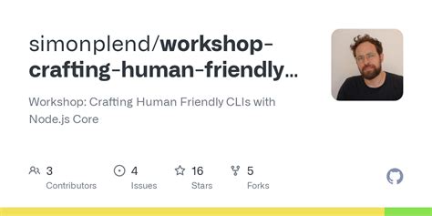 GitHub Simonplend Workshop Crafting Human Friendly Clis Workshop