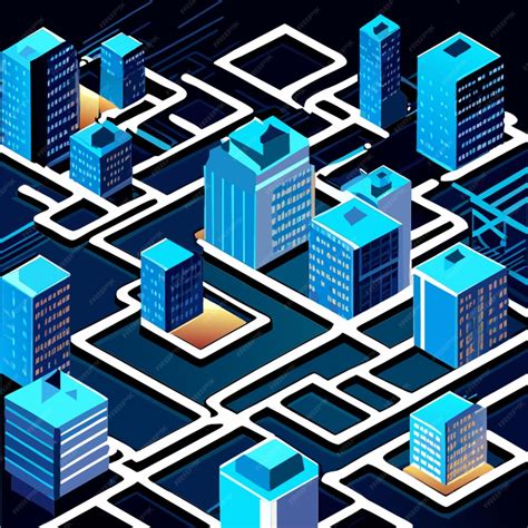 Premium Vector Maze Connectivity Line To Dot Network Technology