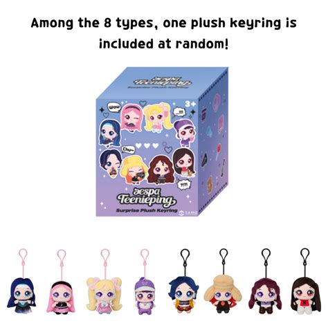 Catch Teenieping X Aespa Collaboration Aespa Keychain Hearts2hearts
