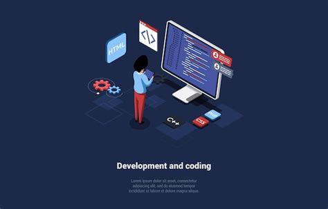 Premium Vector Mobile Application Development In Isometric Responsive