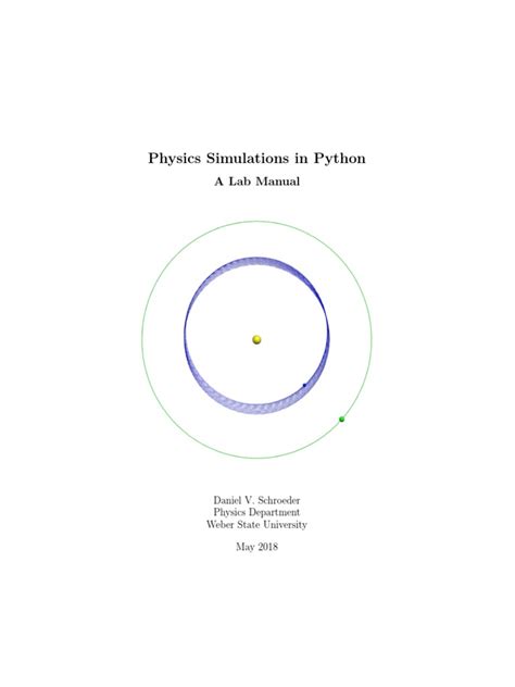 Physics Simulations In Python Pdf Java Script Python Programming