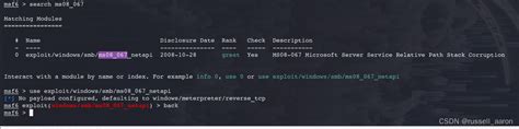 Metasploit基础教程和简单使用metasploit加载外部脚本 Csdn博客