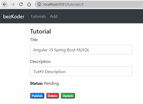 Spring Boot Angular MySQL CRUD Example BezKoder