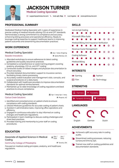10 Medical Coding Specialist Resume Samples And Templates For 2025