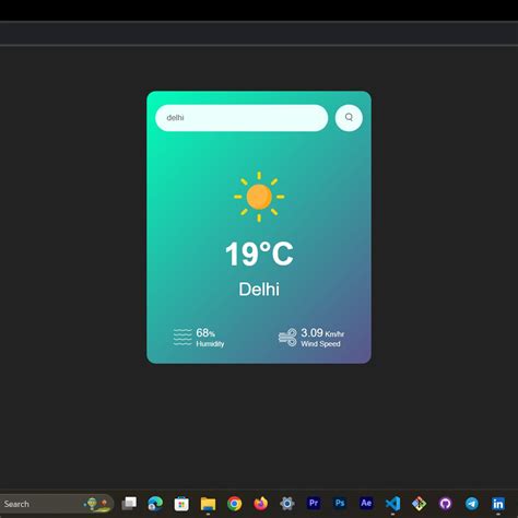 Shekhar Baliyan On Linkedin Weather App🌤️🌦️☔ A Simple Yet Fun To Make