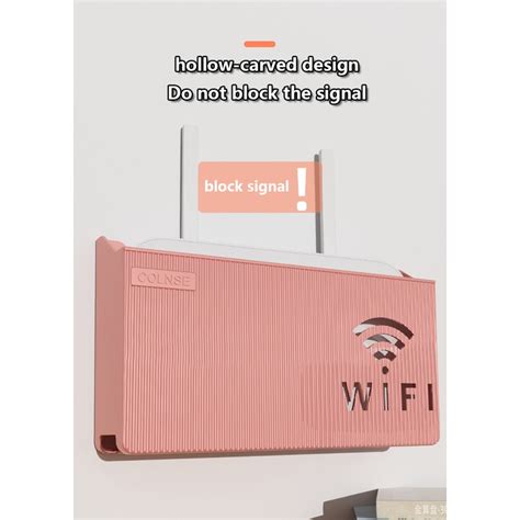 Mua Sẵn Sàng Cổ Wifi Router Kệ Hộp Treo Tường Nhựa Abs Người Tổ Chức Hộp Cáp Điện Chân Đế Tổ