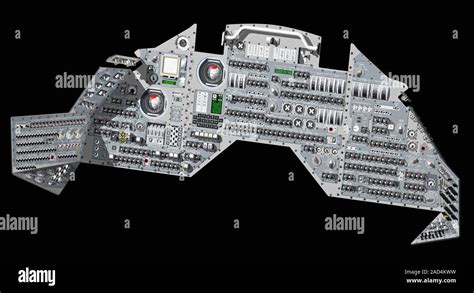 Apollo Command Module Main Control Panel Illustration The Command