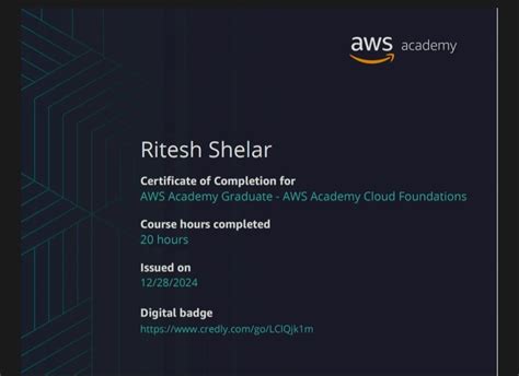 Ritesh Shelar On Linkedin Awsacademy Cloudarchitecting Aws Cloudsolutions