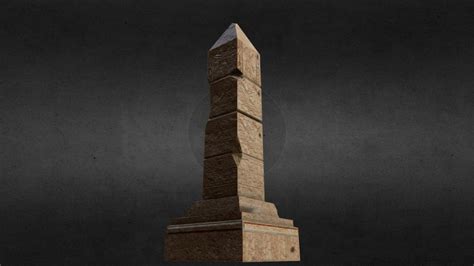 Low Poly Egyptian Obelisk Fab