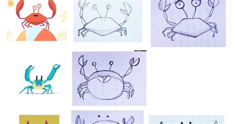 3650 Illustration 0022꽃게  파일 보며 따라 간략히 그리기