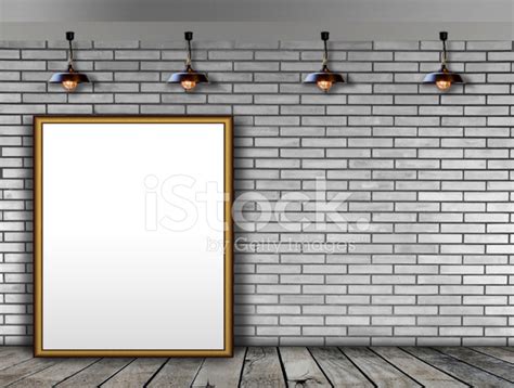 벽돌 벽에 빈 그림 프레임 스톡 사진 Freeimages