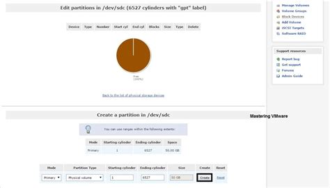 Configure ISCSI Storage In Openfiler Mastering VMware