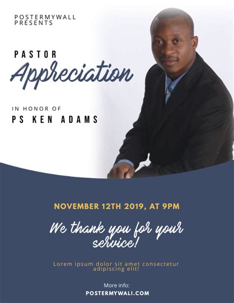 Pastor Appreciation Day Flyer
