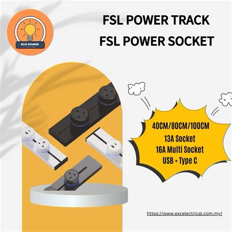 Fsl Power Track Socket Surface Shopee Malaysia