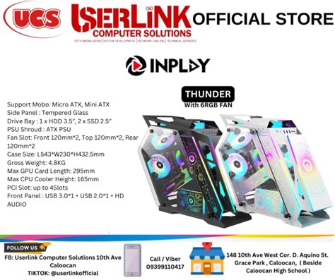 Inplay Thunder Computer Case With 6 Rgb Fan Lazada Ph Inplay Thunder Computer Case With 6 Rgb Fan Lazada Ph