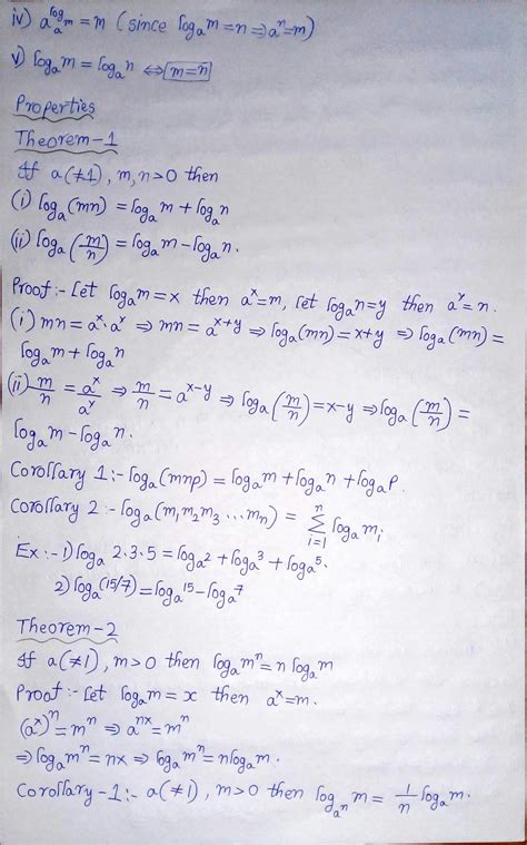 SOLUTION Logarithm Theory Fully Explained Studypool