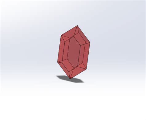 3d Printed Ruby With Base By 3dconceptor Pinshape
