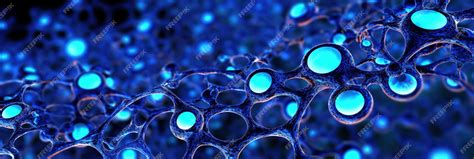 Premium Ai Image Blue Neural Network A Futuristic Ultraviolet Glowing Neural Network With Blue