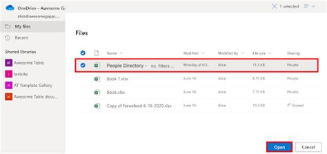 Step 2 Create And Set Up A Table App In Awesome Table Documentation