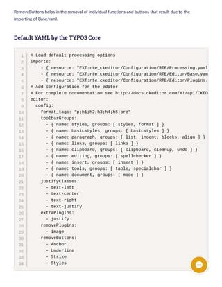 TYPO CKEditor Heaven For TYPO Developer Editor PDF