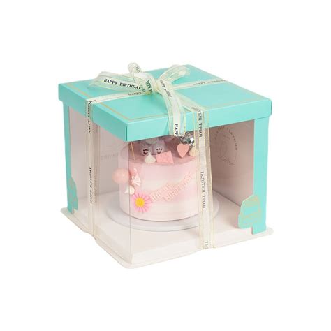 Translucent Cake Box China Paper Plastic Boxcake Box Manufacturers