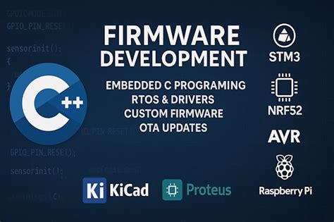Develop Custom Firmware For Avr Controller Esp32 Stm32 Nrf And Raspberry Pi By Emmamayor1
