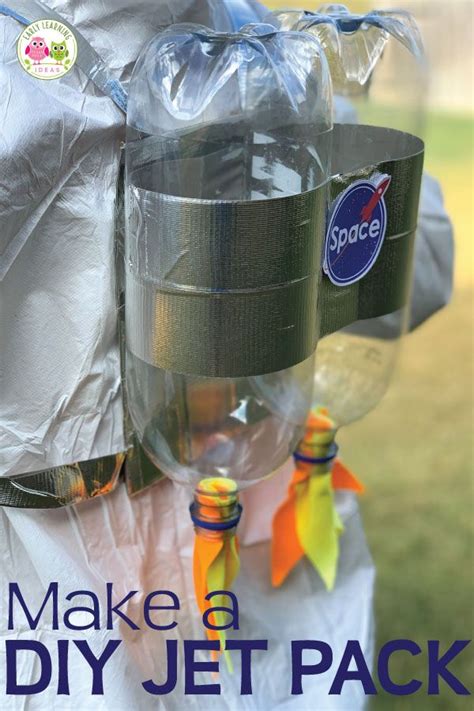 How To Easily Make A DIY Jet Pack For Pretend Play Astronaut Diy Diy Astronaut Costume