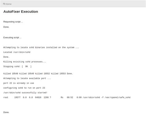 how to fix ssh connection issue from whm