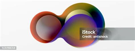유체 추상적 인 배경 액체 색상 구배 조성 벽지 배너 배경 또는 착륙을위한 둥근 모양과 원형 흐름 디자인 0명에 대한 스톡 벡터 아트 및 기타 이미지 Istock