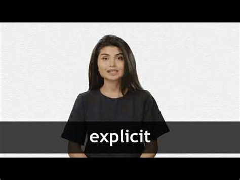 EXPLICIT Definition And Meaning Collins English Dictionary