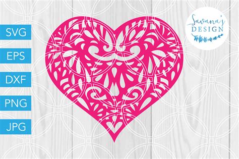 Heart Zentangle Svg Heart Mandala Svg Files Cricut Patterns Heart My Xxx Hot Girl