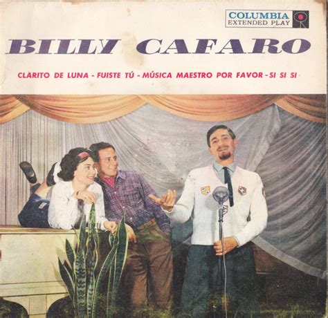 Billy Cafaro Billy Cafaro Vinyl 7 45 Rpm Ep R8935725 Discogs