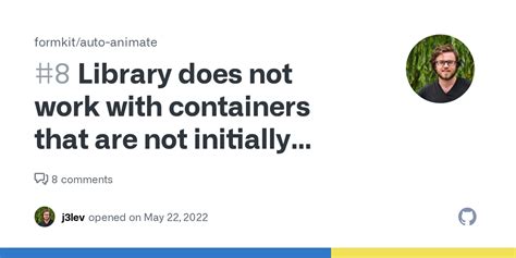 Library Does Not Work With Containers That Are Not Initially Rendered Within A Component React