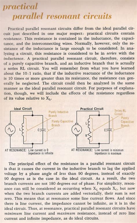 Practical Parallel Resonant Circuit Circuit Diagram