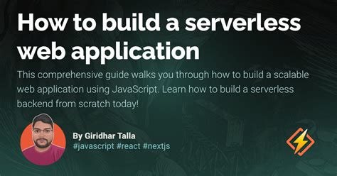 How To Build A Serverless Web Application Honeybadger Developer Blog
