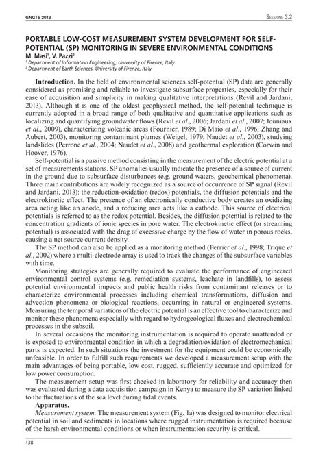 Pdf Portable Low Cost Measurement System Development For Self